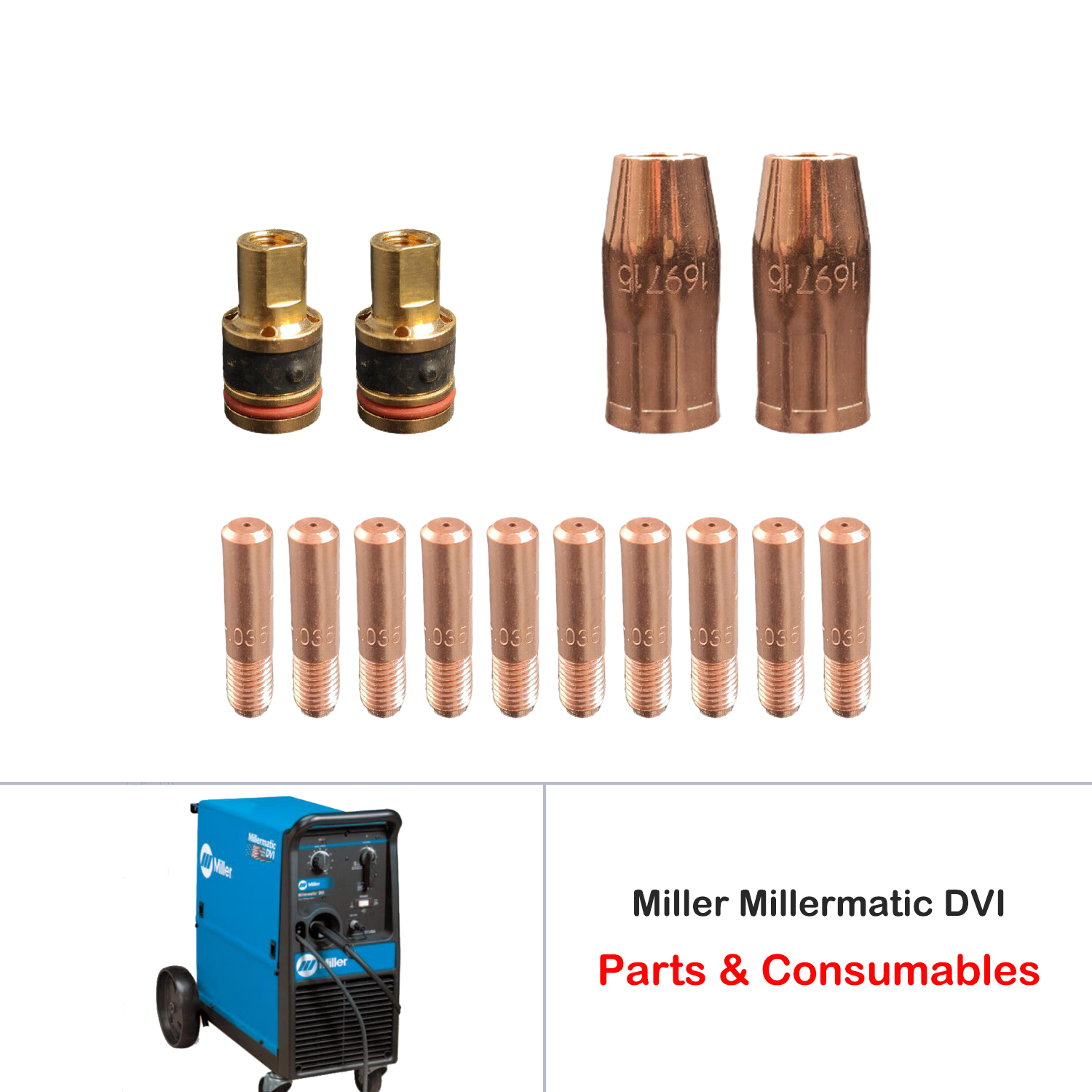 Miller Millermatic DVI MIG Welder Consumables and Parts – Smart Weld