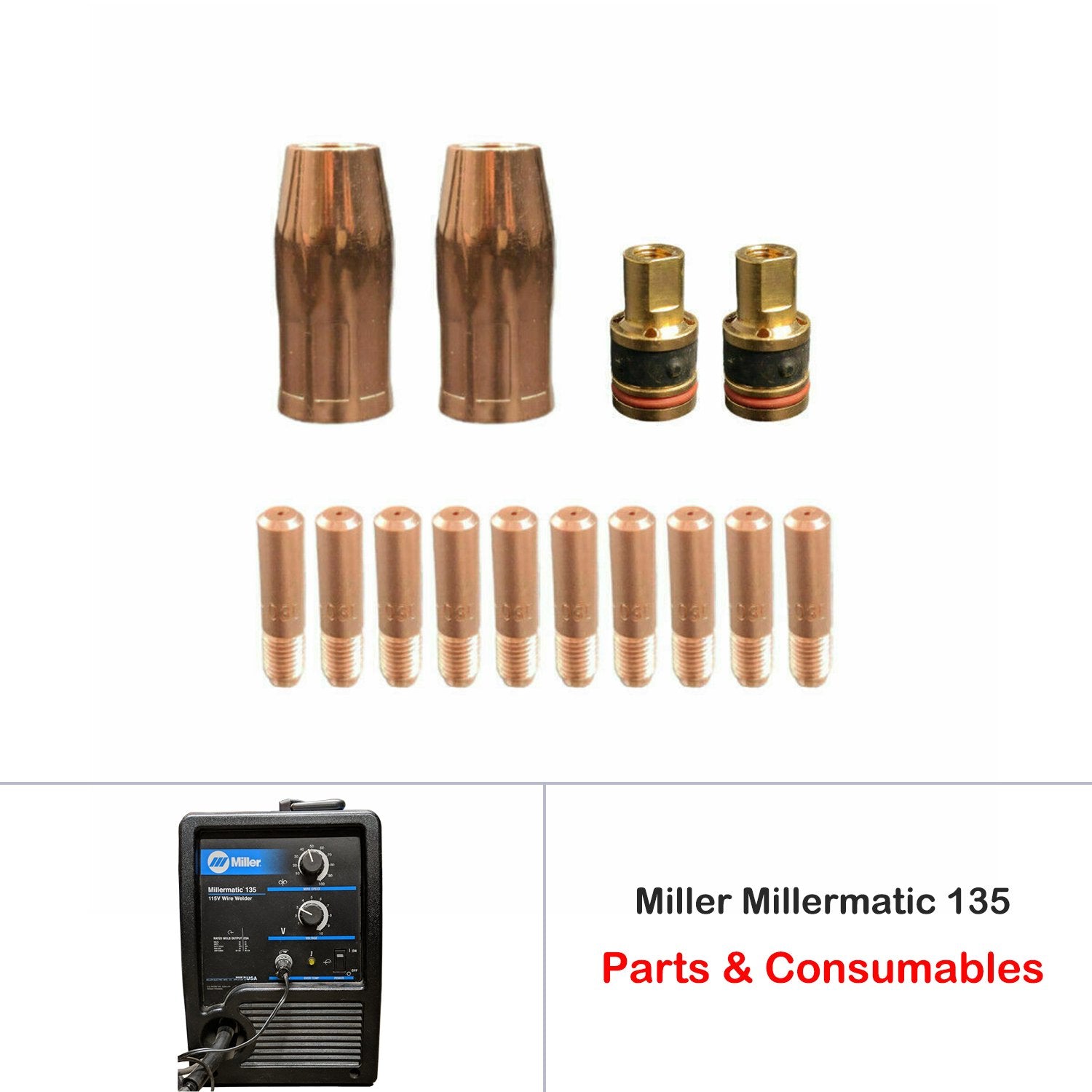 Miller Millermatic 135 MIG Welder Consumables and Parts – Smart Weld
