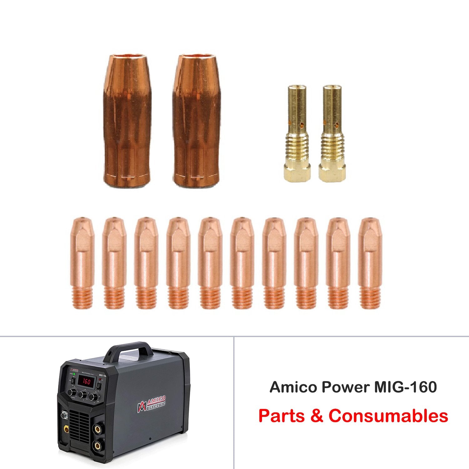 Amico MIG-160 3-IN-1 Welder Parts – Smart Weld